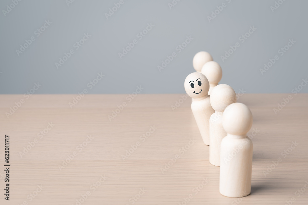 Zdjęcie Stock: Introvert, Individuality Person. Unique man happy and ...