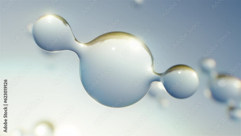 Pure H2O Molecule Fluid Dynamics: Floating H2O Bubble Molecules in a ...