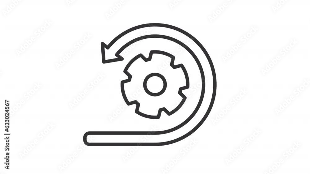 Product management animation set. Business strategy animated line icons ...