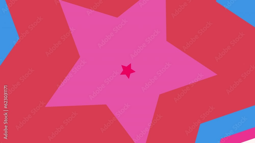 4K INFINITE STAR TRANSITION. STAR WIPE. SEAMLESS INFINITE STARS GENERATING TRANSITION ELEMENT IN ...