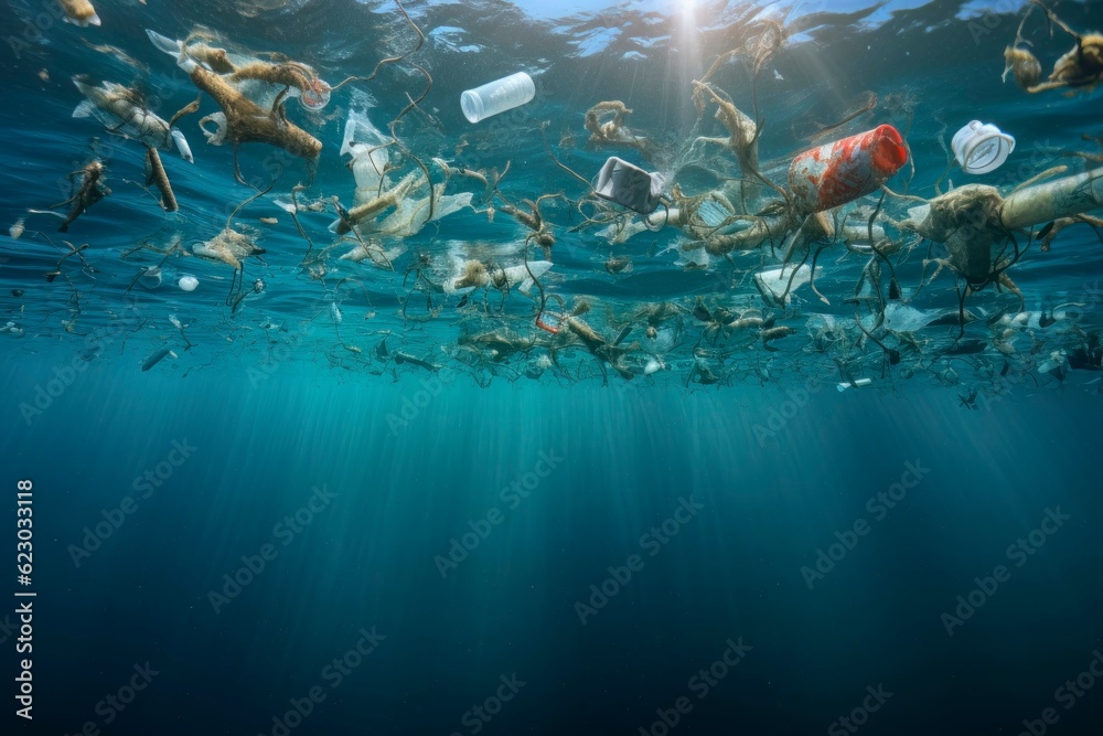 Polluted Sea: Global Pollution Concept Stock Photo | Adobe Stock