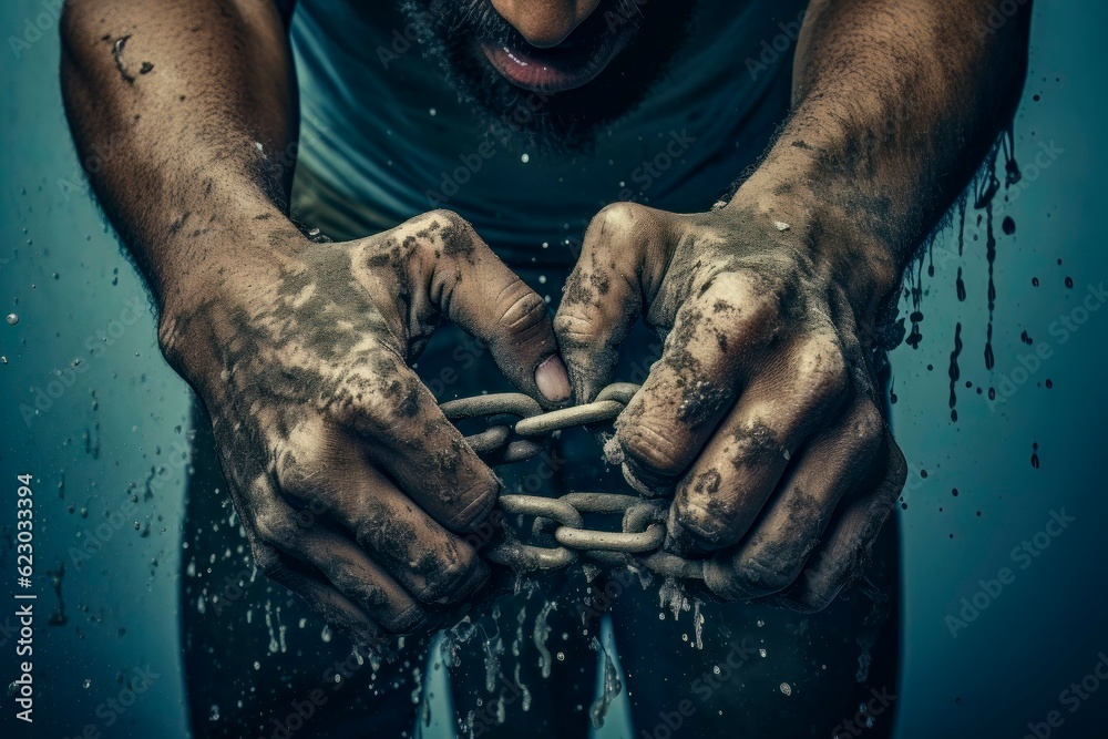 Bound Hands: Symbol of Oppression and Struggle Stock Photo | Adobe Stock