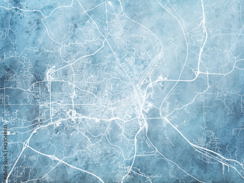 Illustration of a map of the city of Dubuque Iowa in the United States ...