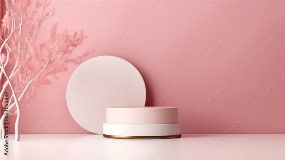 product stand promotion backdrop display mock up advertising display ...