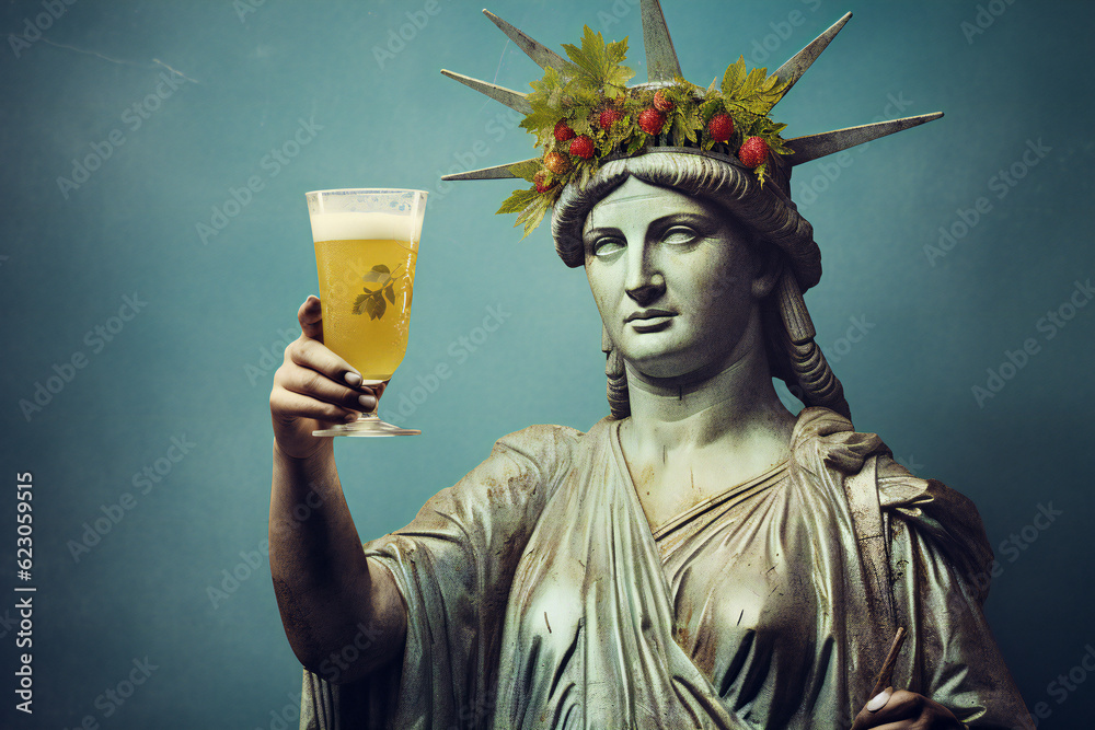Raise a Glass to Freedom: Statue of Liberty's Beer-Infused Antics ...