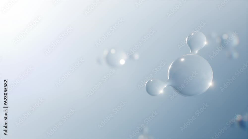 H2O Molecule Fluid Dynamics: Floating H2O Bubble Molecules in a ...