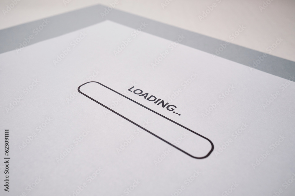 Loading icon on a light background. loading bar concept, ideas start ...