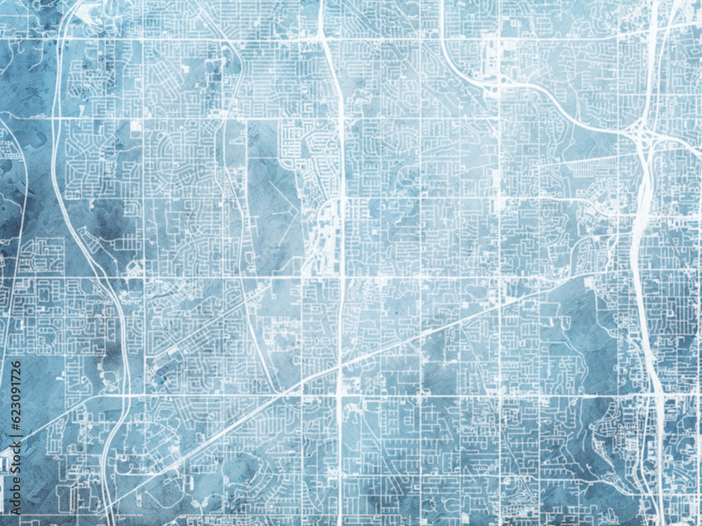 Illustration of a map of the city of West Jordan Utah in the United ...