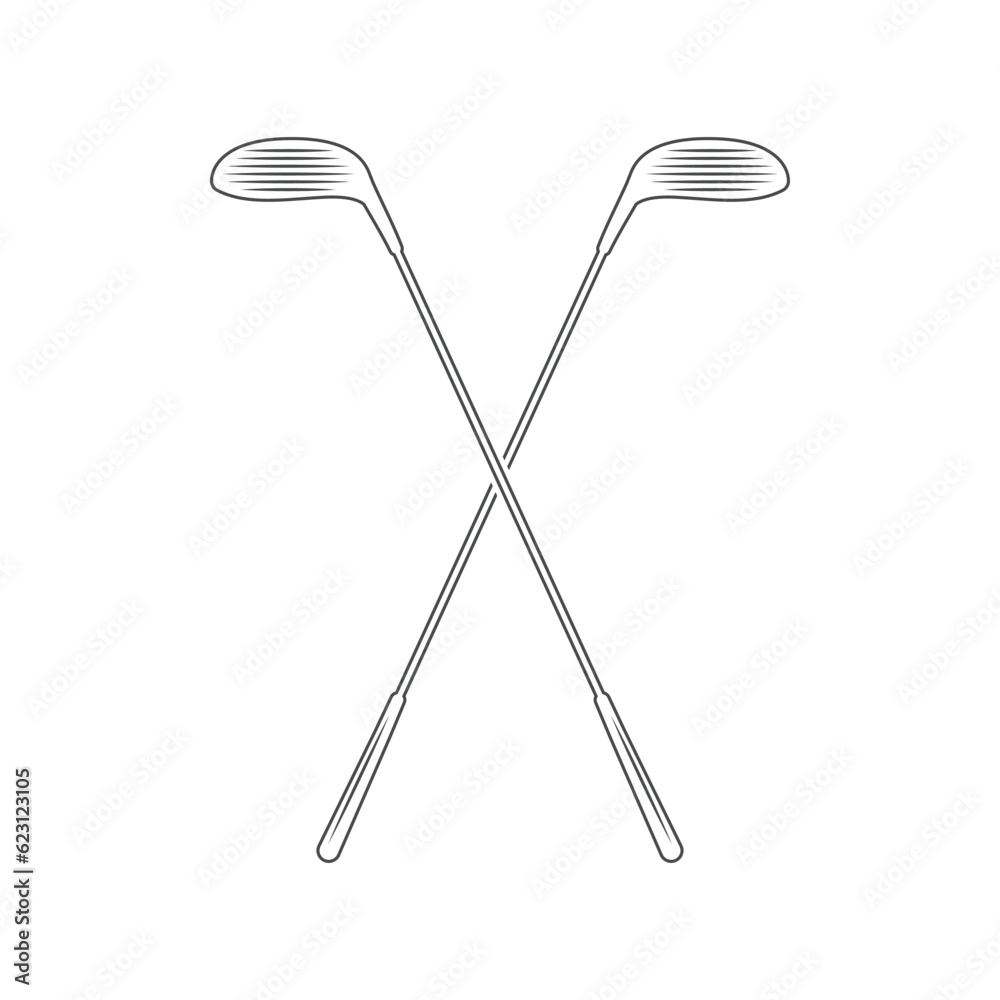 Golf Line Art, Golf Vector, Golf illustration, Sports Vector, Sports ...