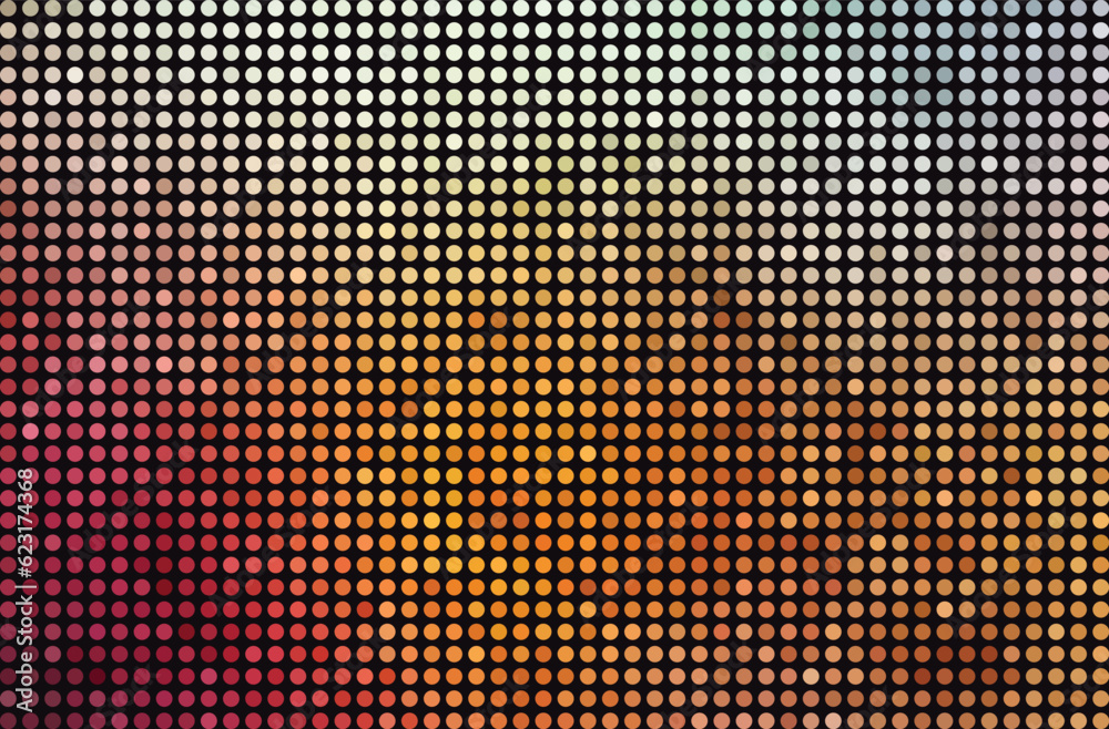 Pixel Art design - blurred mosaic pattern, dark background. Vector ...