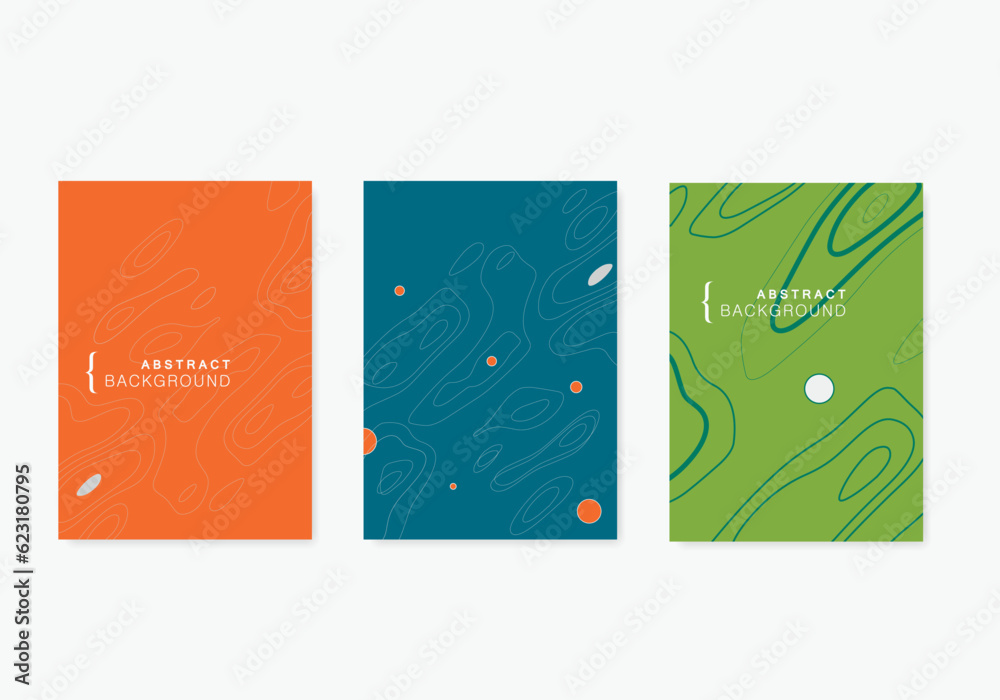 Vector modern landscape geodesy and topography map. Contour area map ...