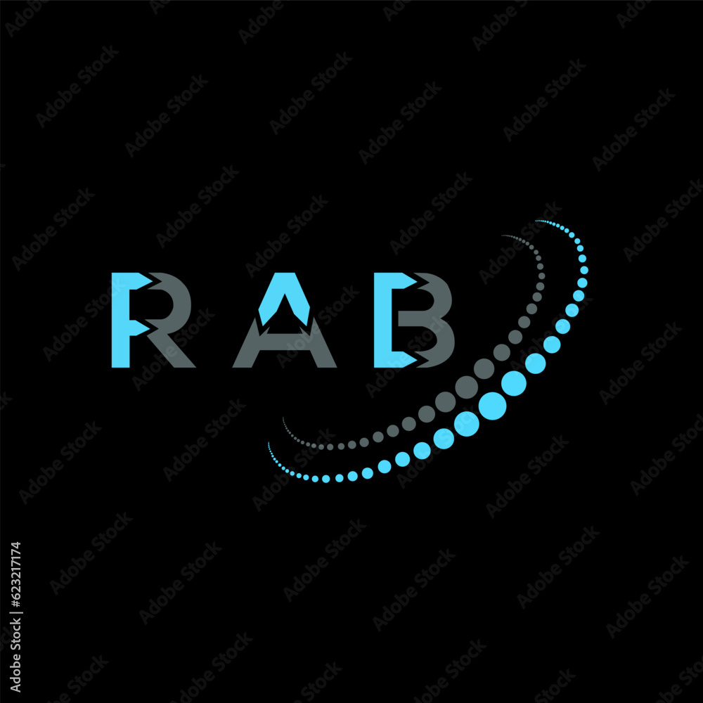 RAB letter logo abstract design. RAB unique design, RAB letter logo ...