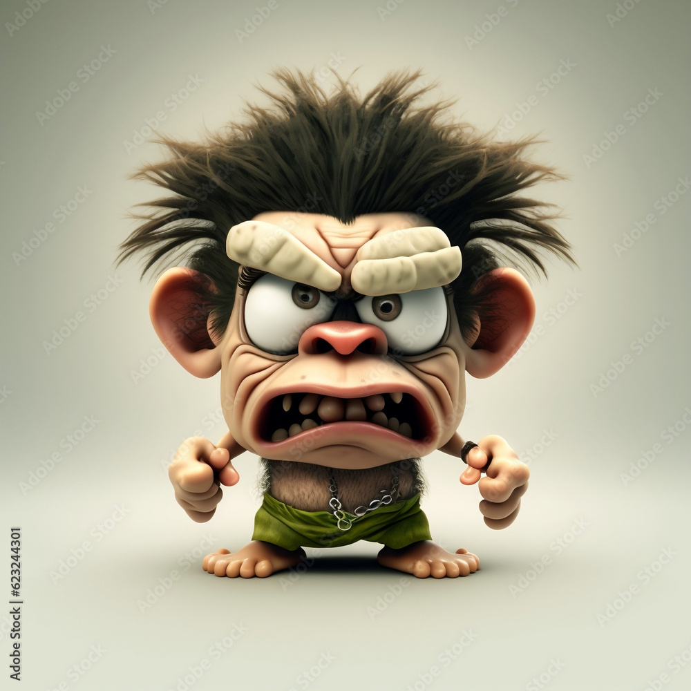 Cut funny face of cavemen, cartoons bring laughter and warmth ...