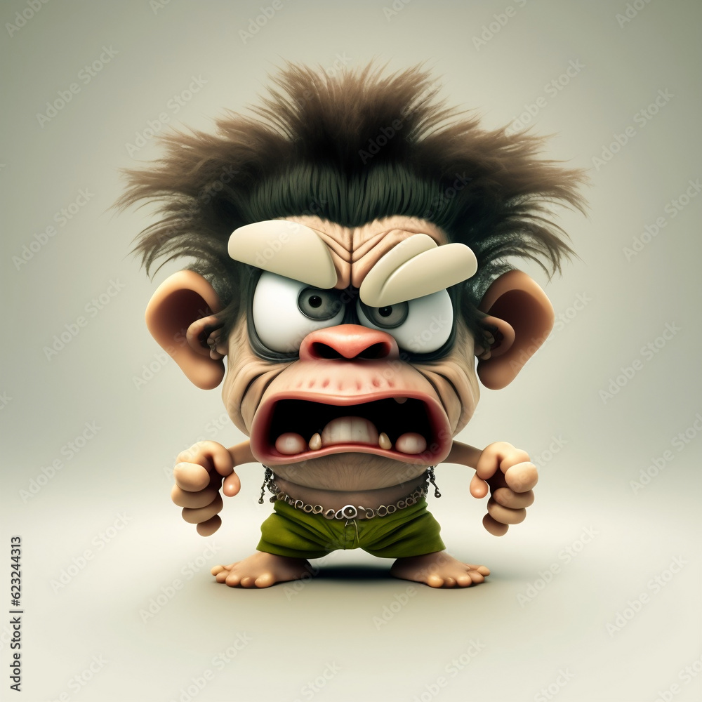 Cut funny face of cavemen, cartoons bring laughter and warmth ...