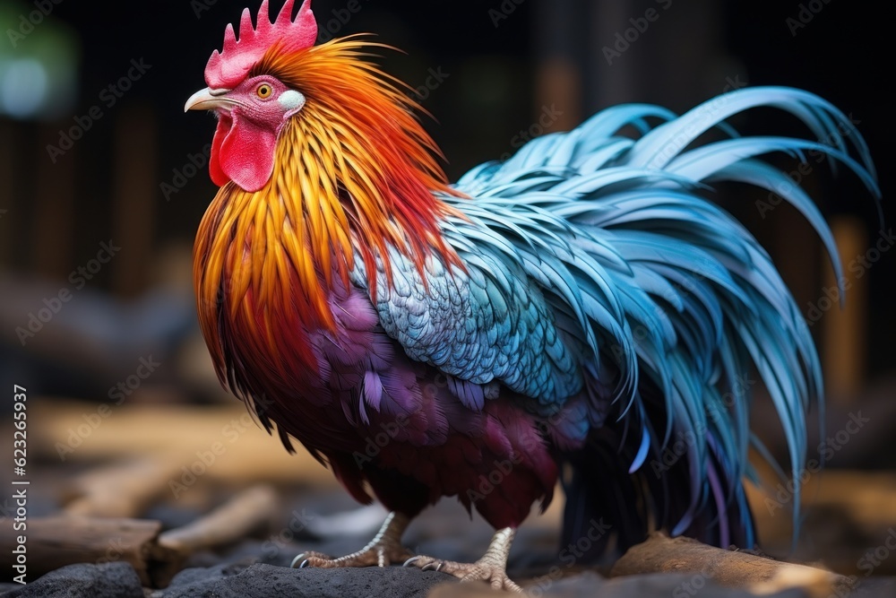 Happy animal in natural habitat. Visualize a high-resolution ...