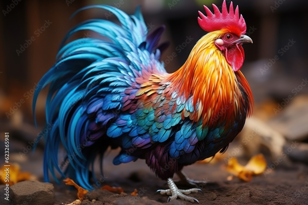 Happy animal in natural habitat. Visualize a high-resolution ...