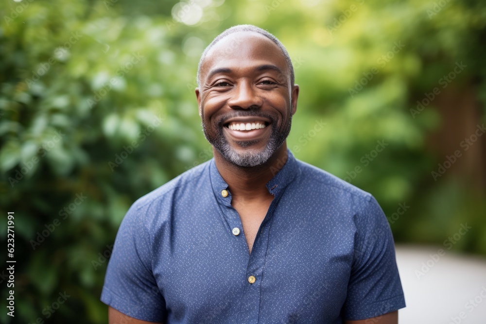 Group portrait photography of a pleased Nigerian black man in his 40s ...