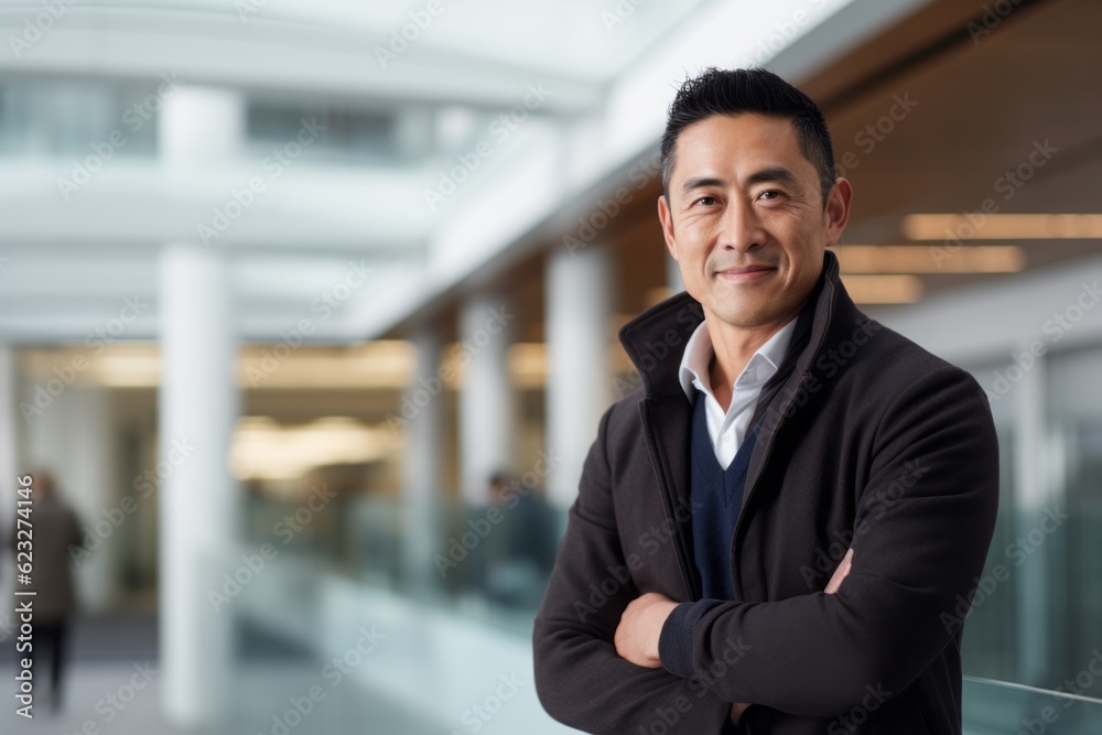 Foto de Lifestyle portrait photography of a tender Chinese man in his ...