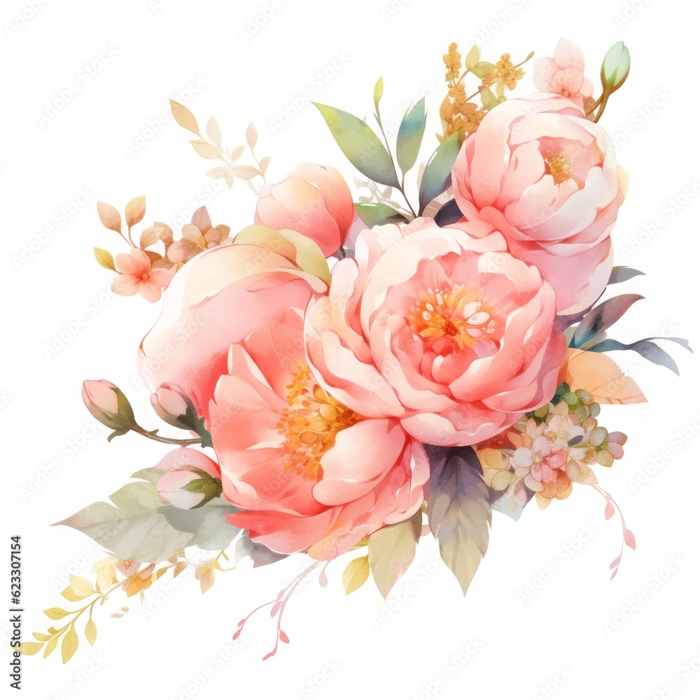 Watercolor Flower Clipart Set, Watercolor Flower Bundle, Watercolor ...