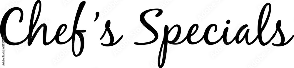 Digital png illustration of chef's specials text on transparent background Stock Illustration ...