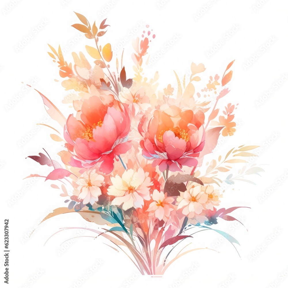 Watercolor Flower Clipart Set, Watercolor Flower Bundle, Watercolor ...