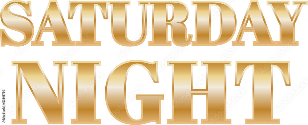 Digital png illustration of saturday night text on transparent ...