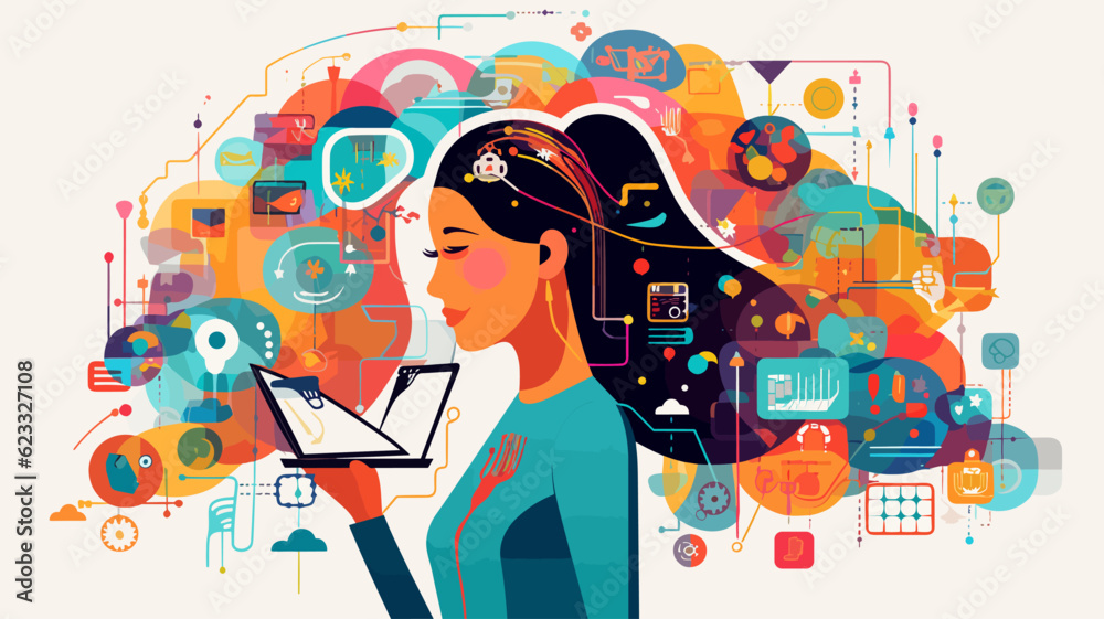 Concept vector illustration of LLM (Large Language Models). Stock ...