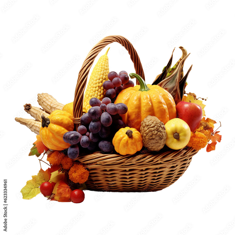 Cornucopia. transparent background Stock-Foto | Adobe Stock