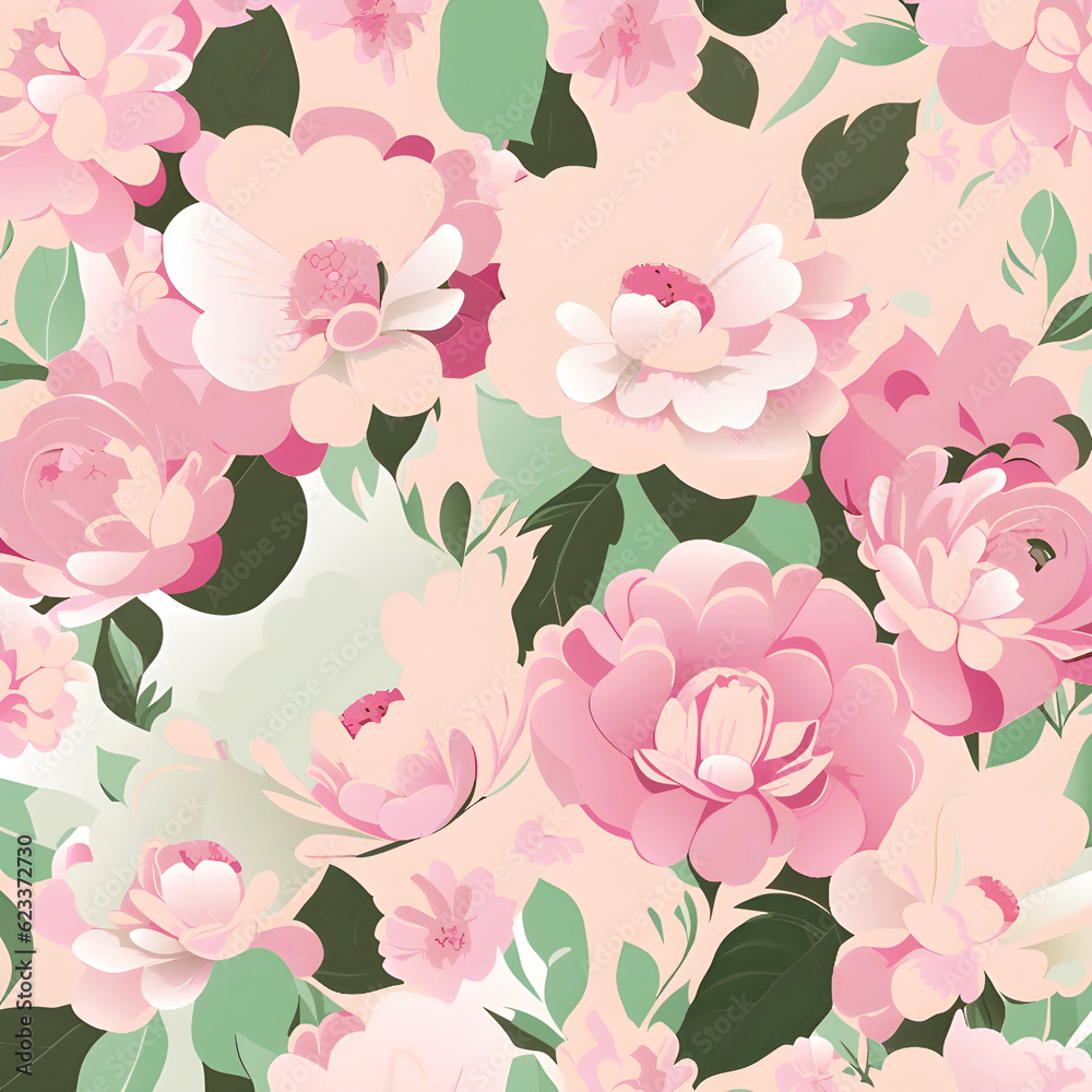 Colorful flower vector for background. Generative AI illustration ...