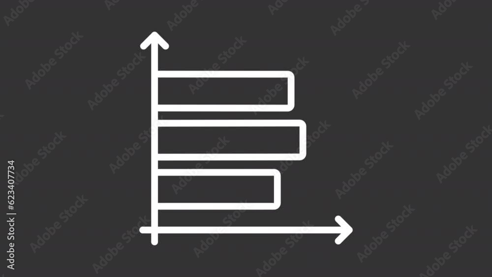 Project data white icons animation. Animated line graphs and diagrams ...