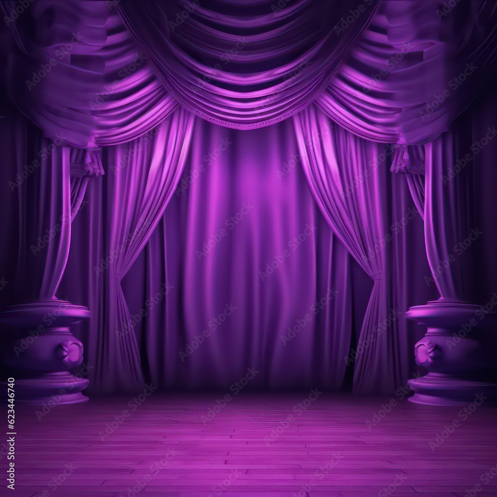 Purple stage background Stock Photo | Adobe Stock