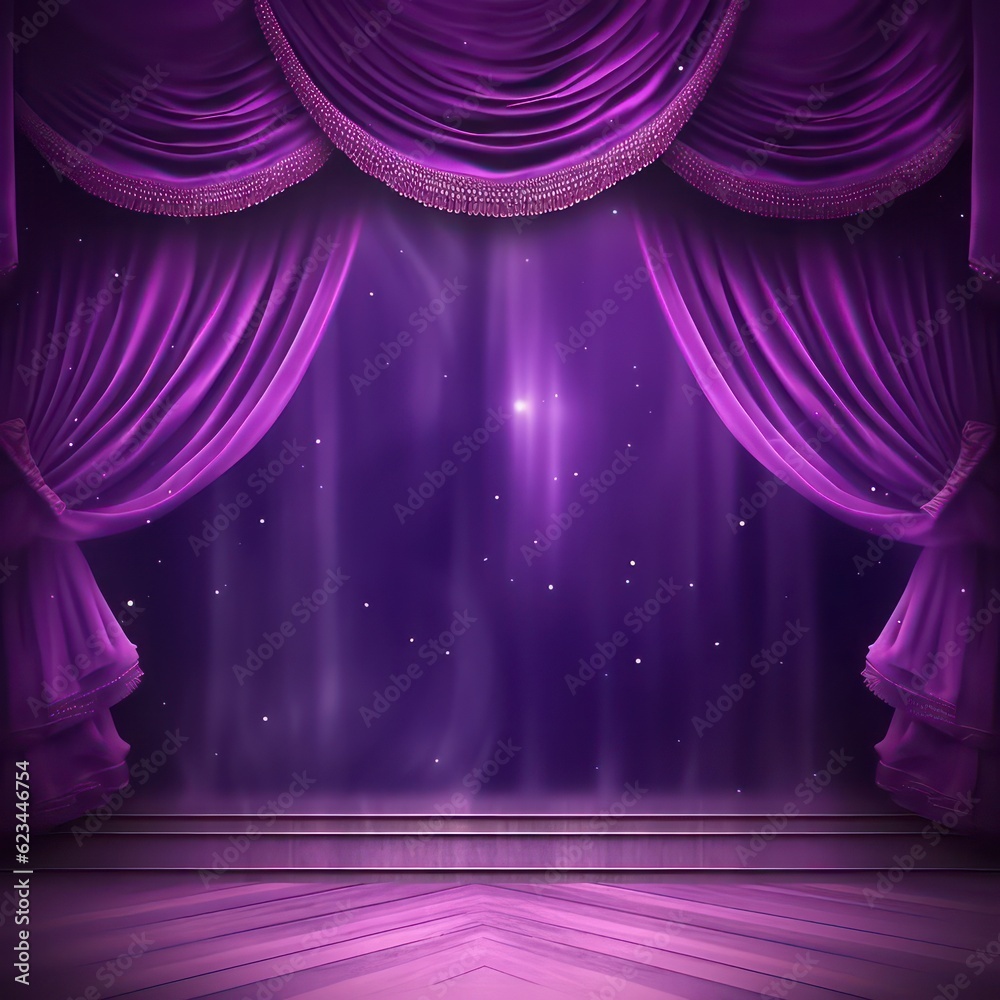 Purple stage background Stock Illustration | Adobe Stock
