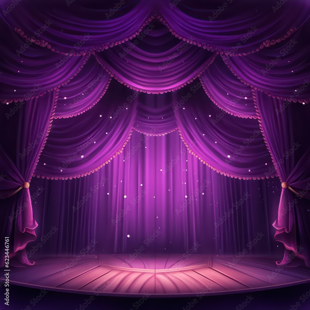 Purple stage background Stock Photo | Adobe Stock