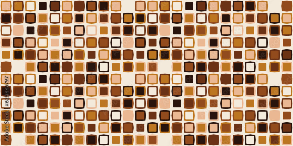 Coffee tiles made from repeating mosaics. For print and decoration ...