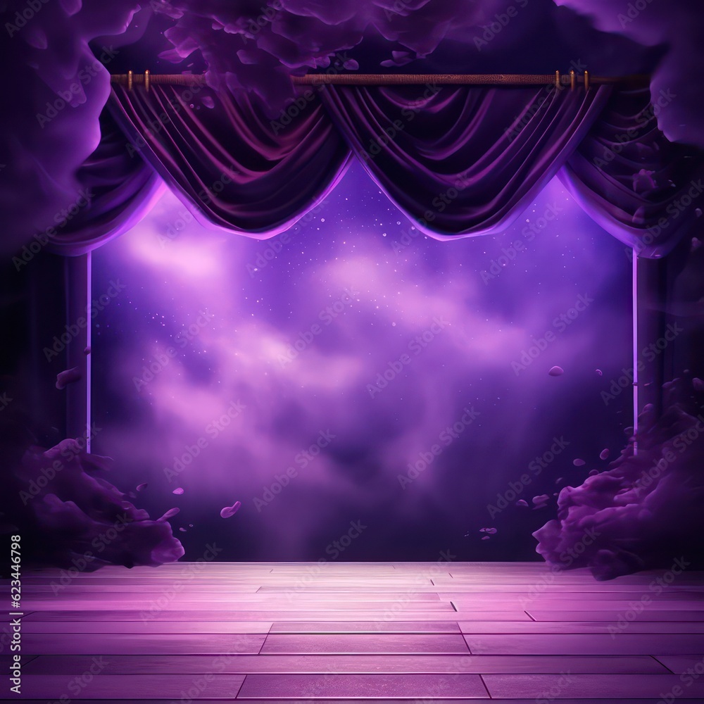 Purple stage background Stock Photo | Adobe Stock