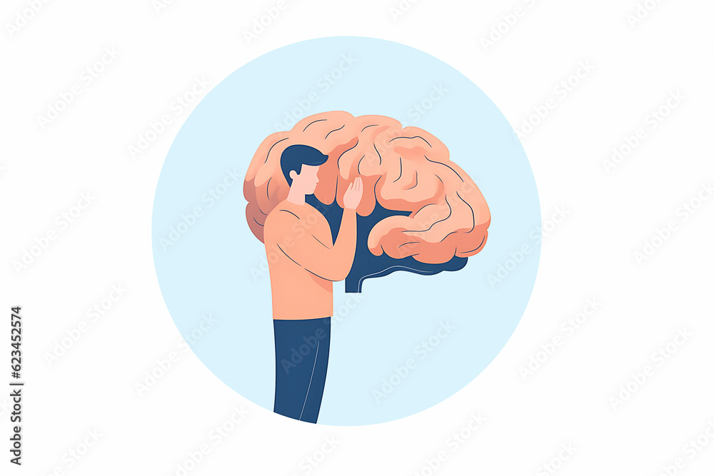 Burden of the Mind Illustrating Mental Health Through a Weighted Brain ...