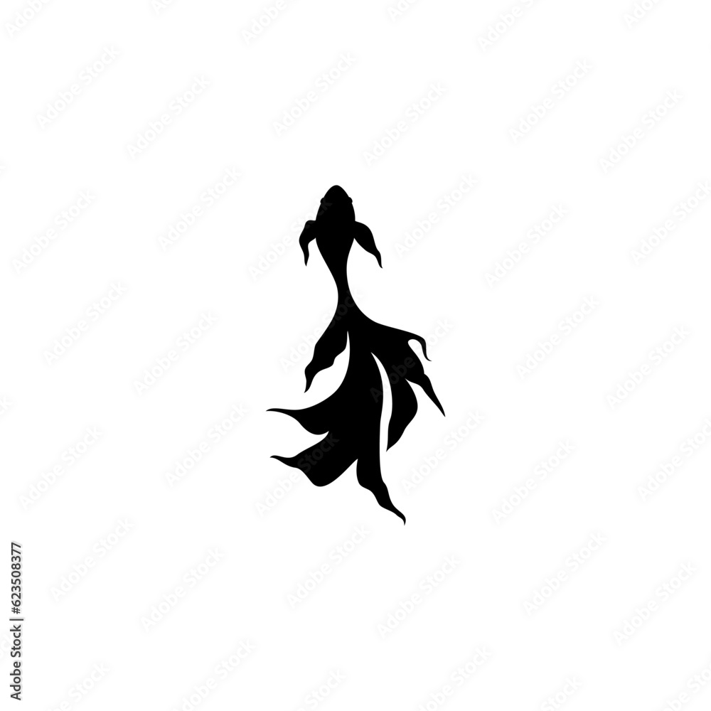 fish vector illustration for icon,symbol or logo. fish silhouette. fish ...