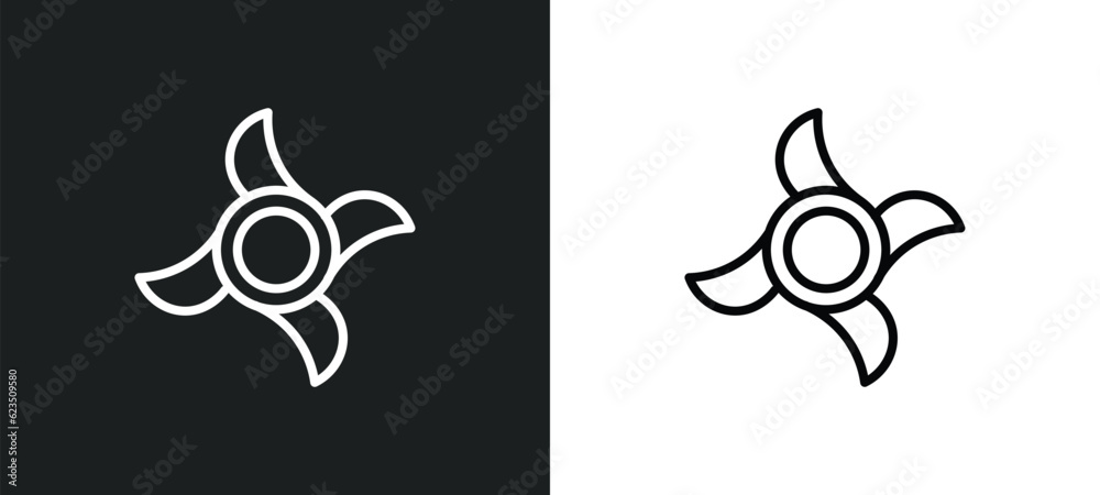 ship engine propeller icon isolated in white and black colors. ship ...