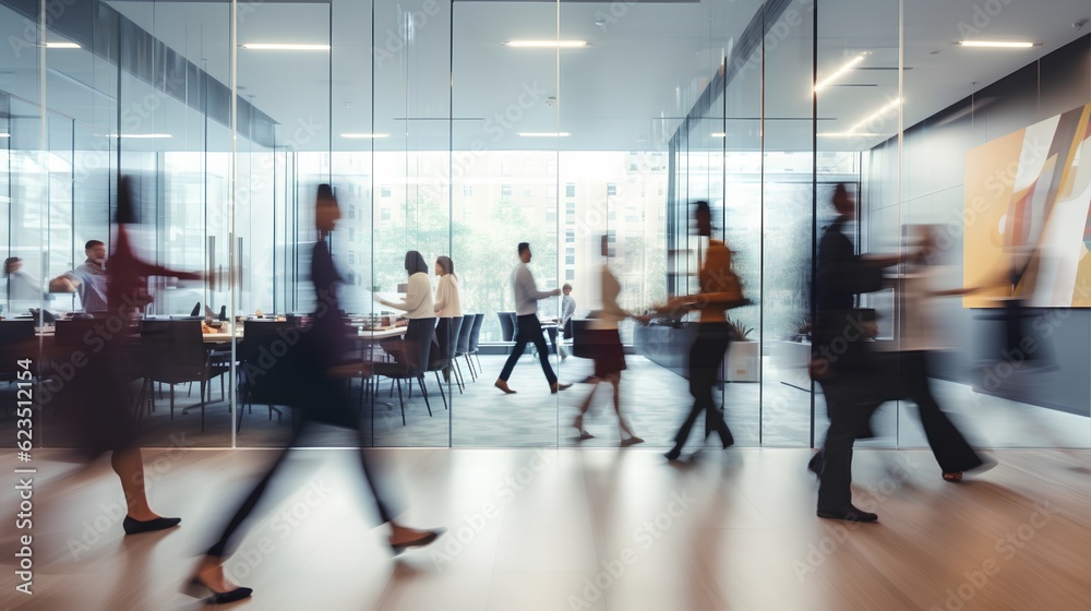 A bustling coworking space is vividly depicted. Networking, and ...