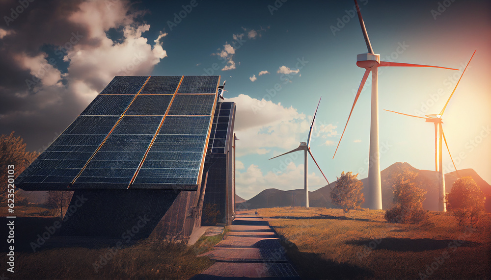 The generation of sustainable green energy using solar energy panel ...