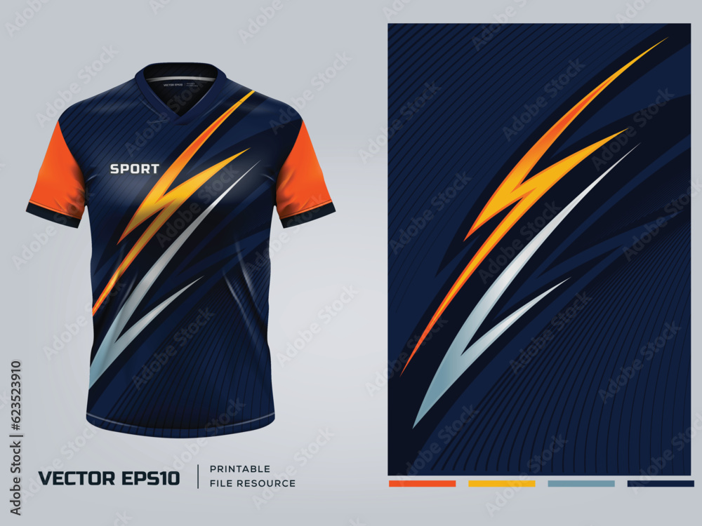 Sport shirt apparel design, Soccer jersey mockup and design for sport ...