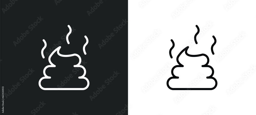 manure icon isolated in white and black colors. manure outline vector ...