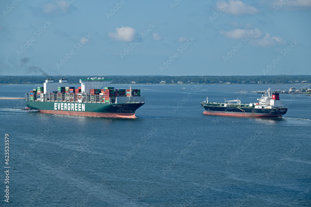 Evergreen Marine Corporation’s container vessel Faith passes American ...