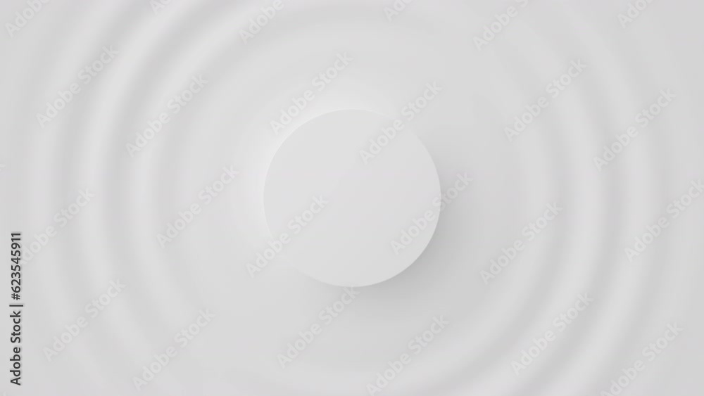 White water wave. Top view. 3d empty pedestal. Presentation commercial ...