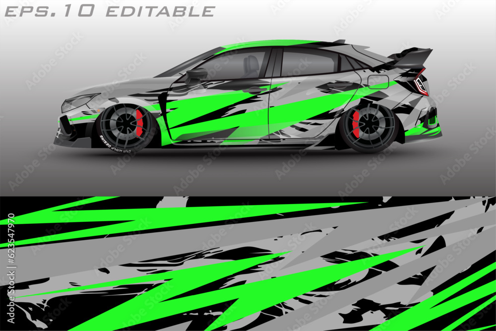 car wrap abstract racing graphic background for vinyl wrap and stickers ...