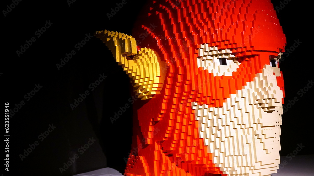 THE FLASH made with Lego bricks by Nathan Sawaya of The Art of the ...