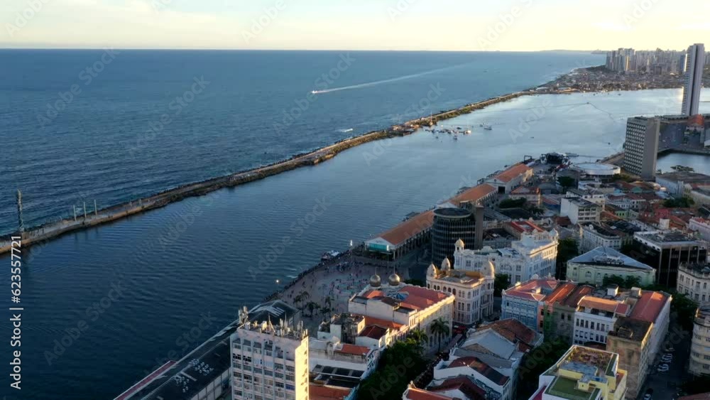 Marco Zero do Recife Visto de Cima com Drone 4k - Pernambuco - Nordeste ...