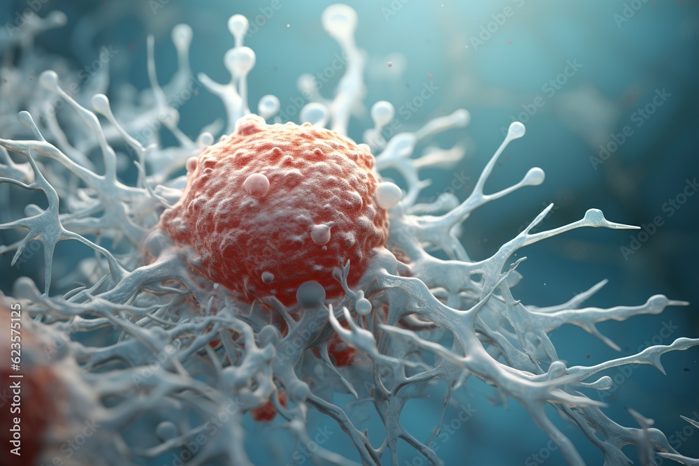 macrophage close-up. Stock Illustration | Adobe Stock