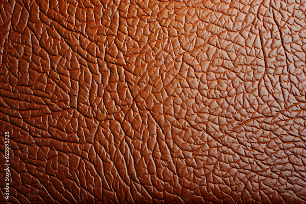 Rugged leather texture complementing a plain, unadorned surface ...