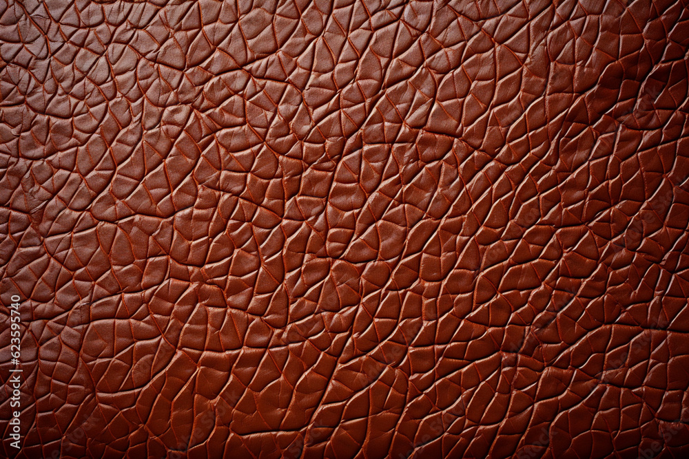 Rugged leather texture complementing a plain, unadorned surface ...